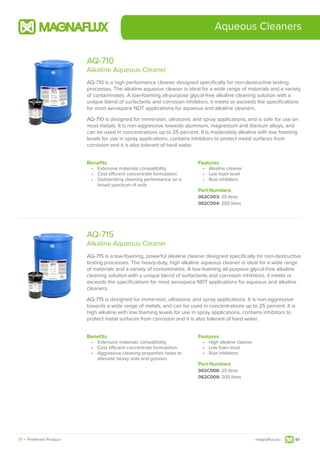 Catalogo de magnaflux de equipos y accesorios | PDF