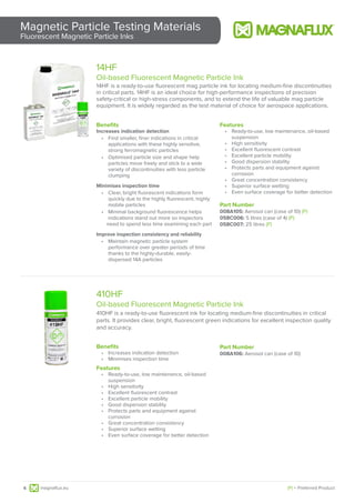 Catalogo de magnaflux de equipos y accesorios | PDF