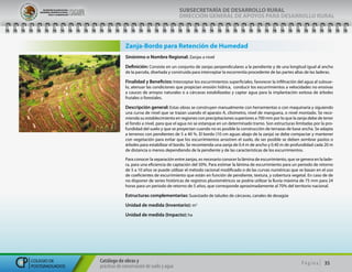 Catálogo de obras y prácticas de conservación de suelo y agua (Ver. 1.0 ...