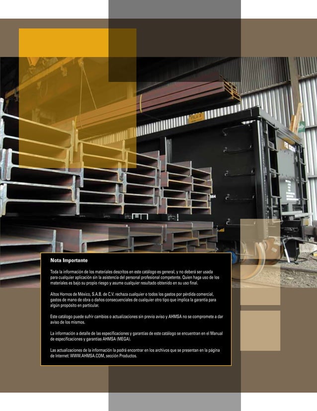 Catalogo de perfiles ahmsa | PDF