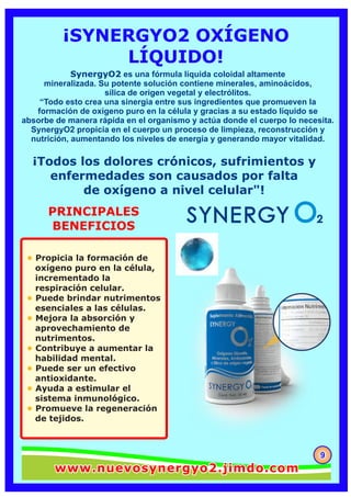 CATALOGO DE PRODUCTOS SYNERGYO2 | PDF