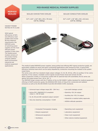 EFORE DP: embedded power supply units for Industrial, Medical ...