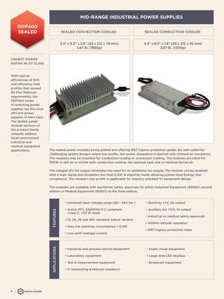 EFORE DP: embedded power supply units for Industrial, Medical ...