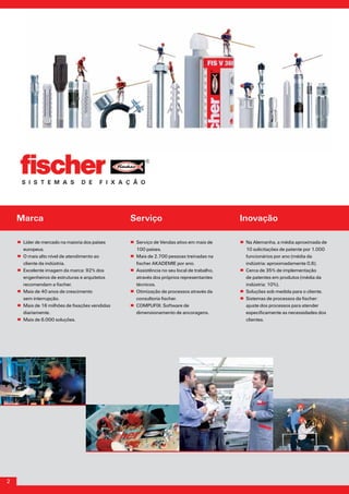 Catalogo fischer chumbadores quimicos para concreto | PDF