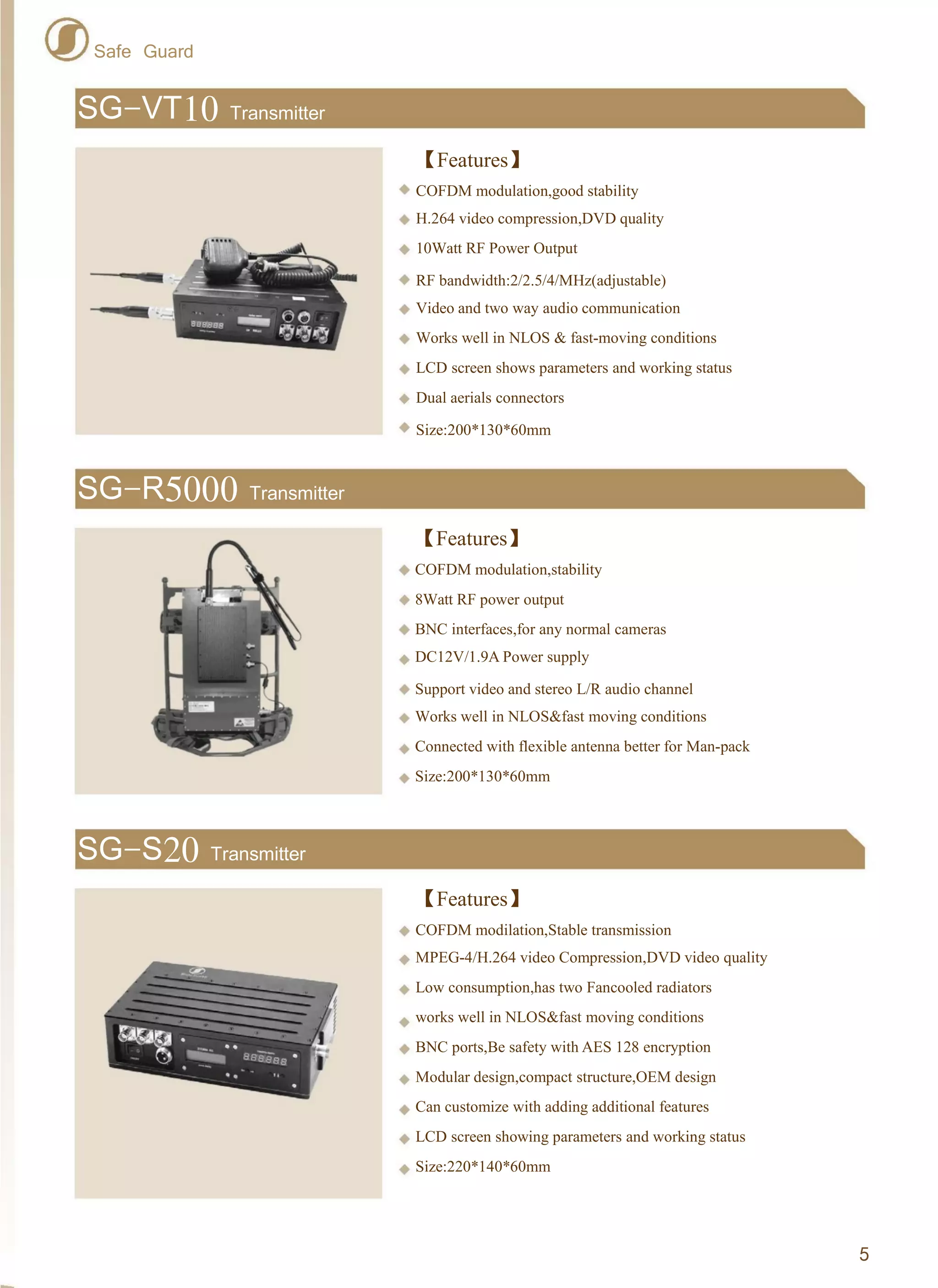 Catalog of military cofdm wireless communication system | PDF