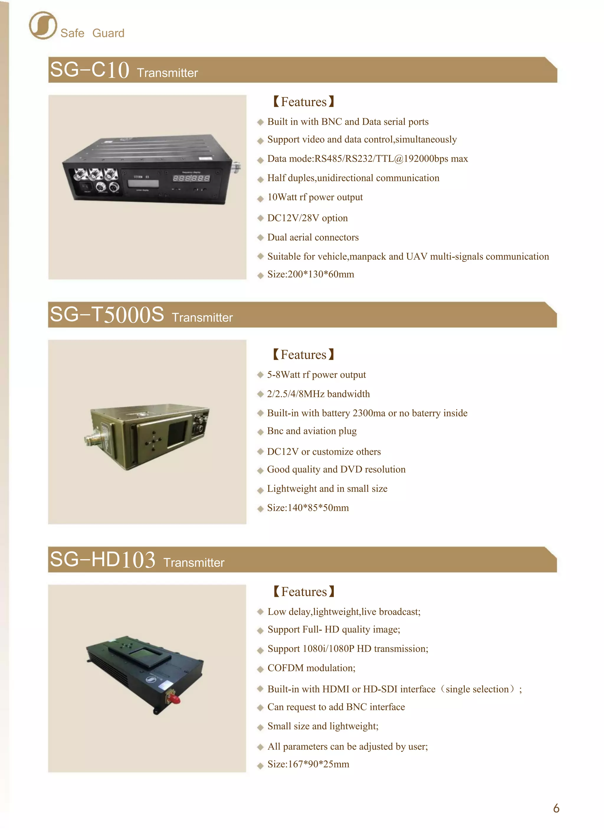 Catalog of military cofdm wireless communication system | PDF