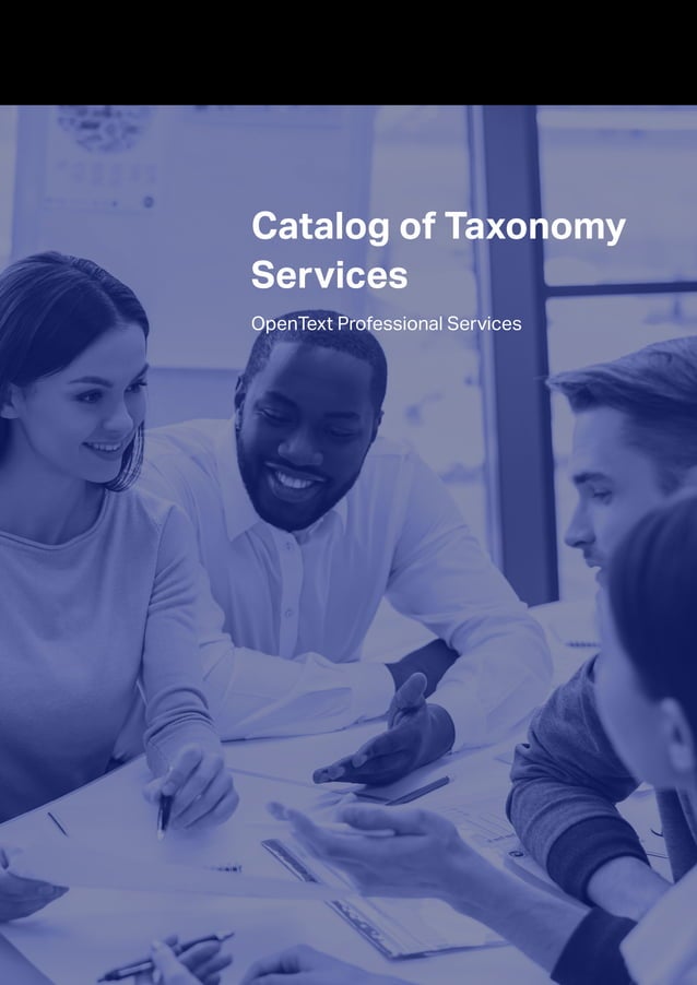 OpenText Taxonomy Catalog & Services | PDF