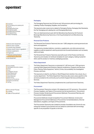 OpenText Taxonomy Catalog & Services | PDF