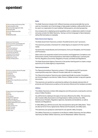 OpenText Taxonomy Catalog & Services | PDF