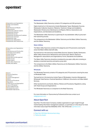 OpenText Taxonomy Catalog & Services | PDF