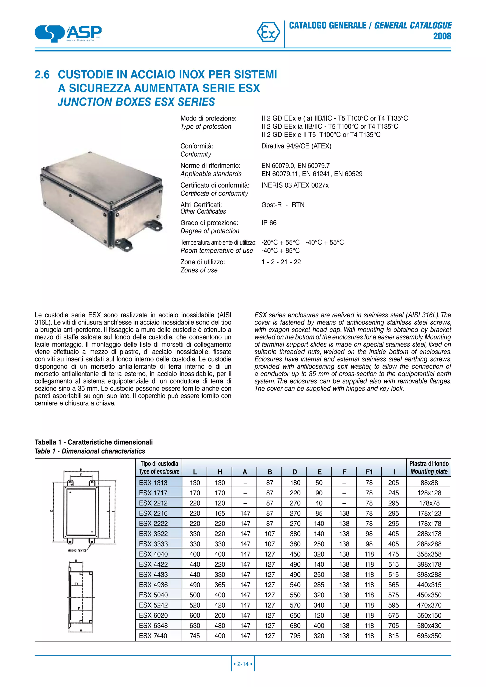 Nuova ASP - General Catalogue 2008 | PDF