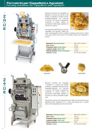 Machines and Plants for alimentary pasta | PDF