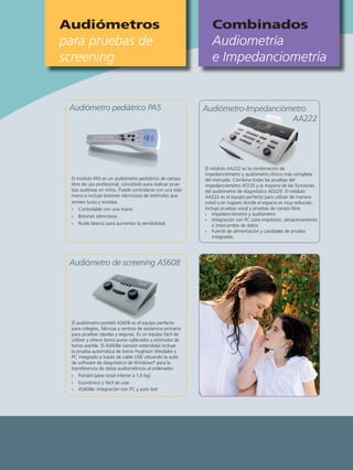 Catalogo general interacoustics | PDF