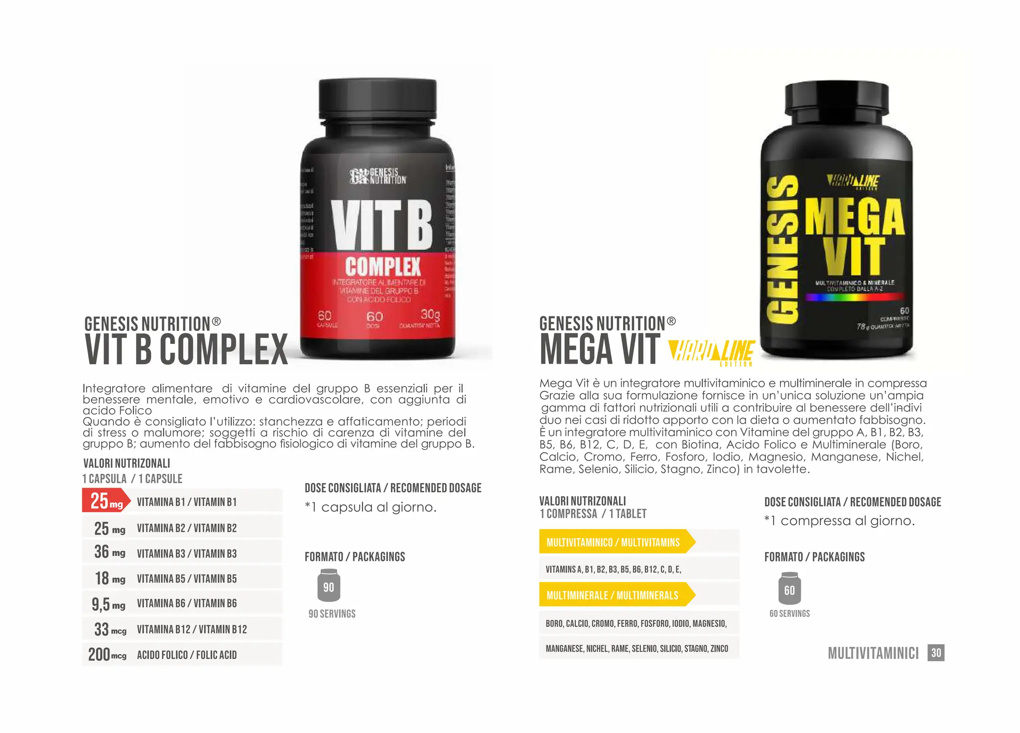 CATALOGO GENESIS NUTRITION 2024 PICCOLO. | PDF