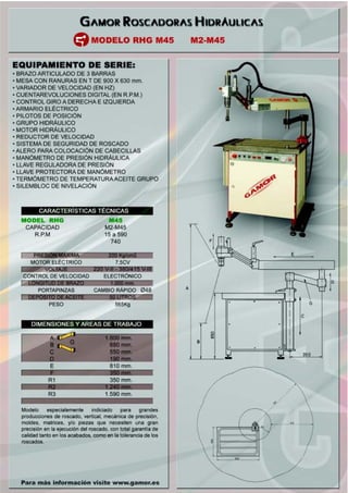 Hydraulic tapping machines GAMOR | PDF
