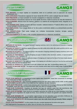Hydraulic tapping machines GAMOR | PDF