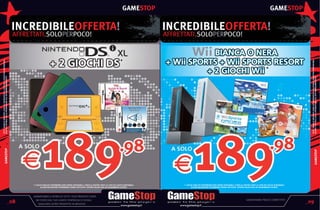 Catalogo GameStop Inverno 2010 | PDF