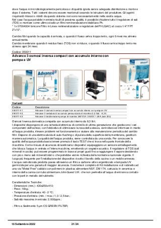 Osmosi Inversa residenziale catalogo | PDF