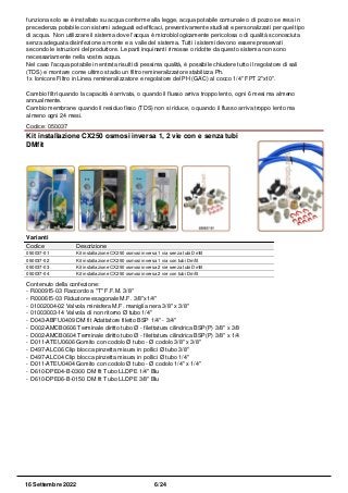 Osmosi Inversa residenziale catalogo | PDF