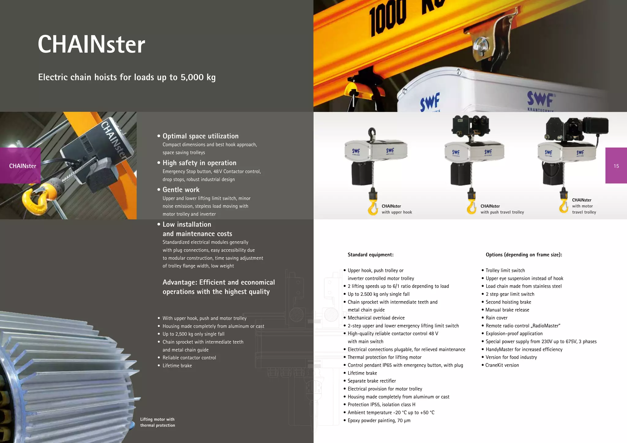Catalogo polipastos a cadena y gruas livianas swf krantechnik gmb h ...