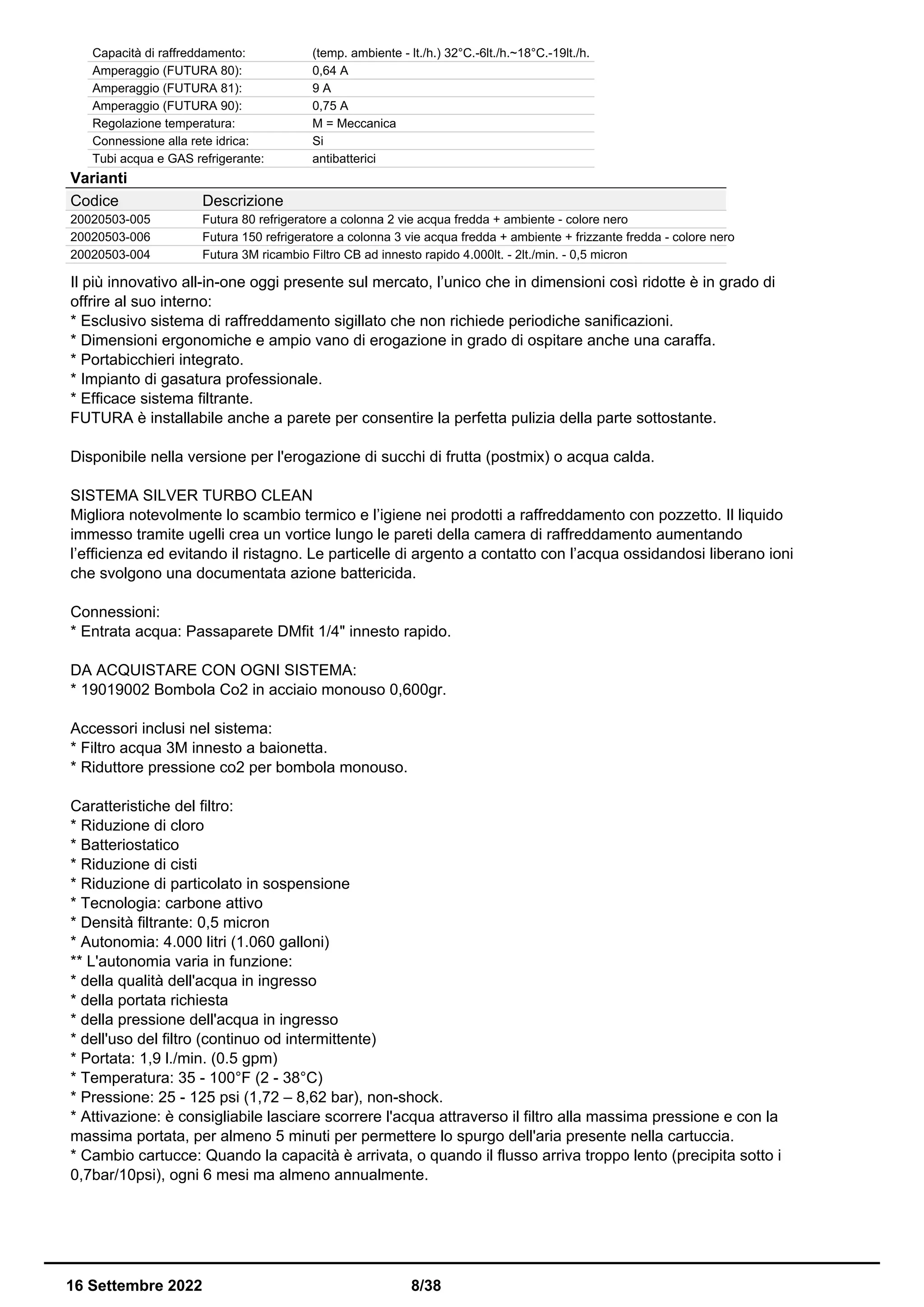 Refrigeratori acqua catalogo | PDF | Home Appliances | Home & Garden