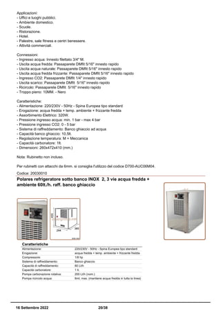 Refrigeratori acqua catalogo | PDF