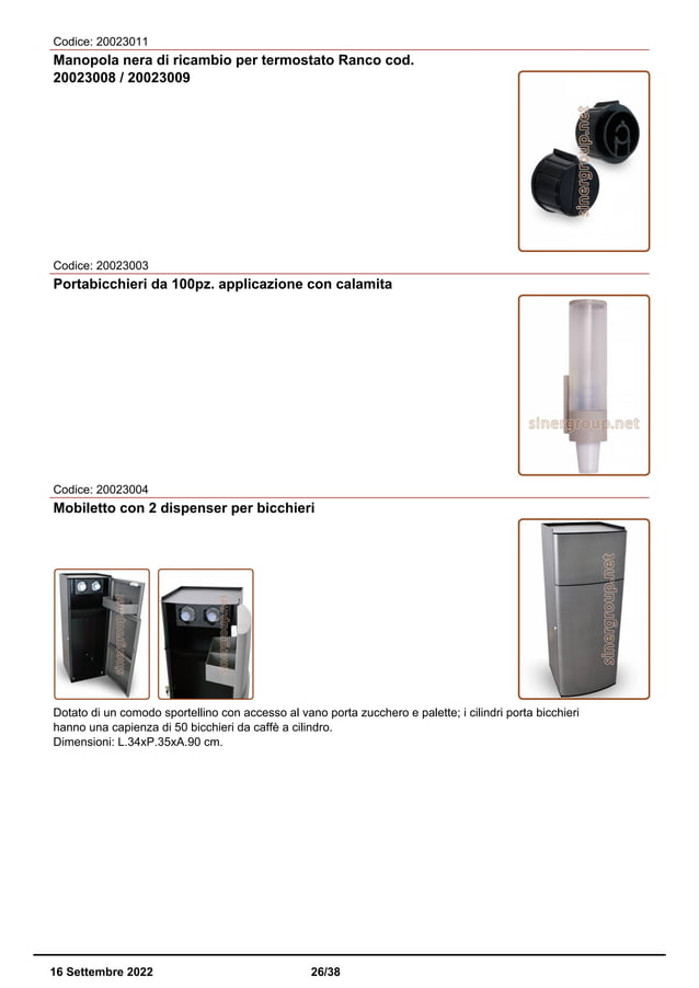 Refrigeratori acqua catalogo | PDF | Home Appliances | Home & Garden
