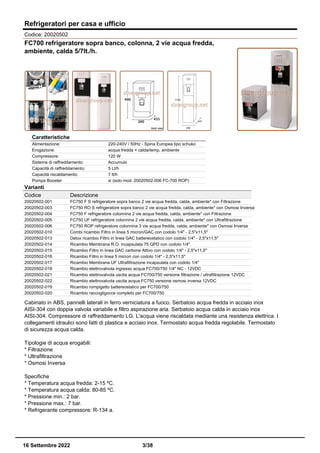 Refrigeratori acqua catalogo | PDF