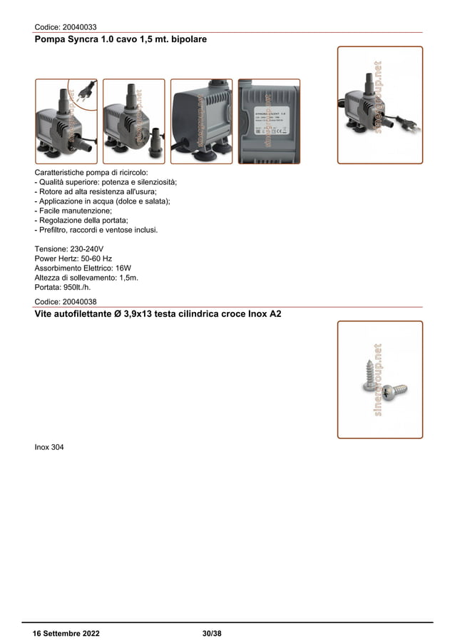 Refrigeratori acqua catalogo | PDF | Home Appliances | Home & Garden