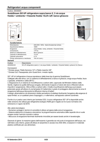 Catalogo refrigeratori acqua naturale ambiente gassata 19092015 | PDF