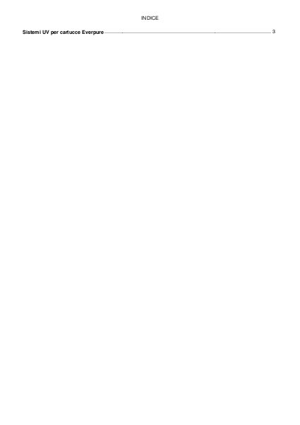 Sistemi UV per cartucce Everpure catalogo | PDF