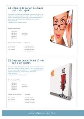 Catalogo displays plv cartón standar 2014 | PDF