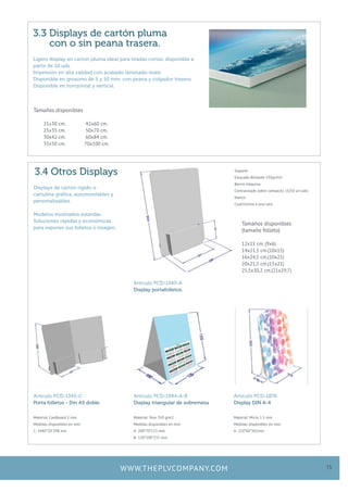 Catalogo displays plv cartón standar 2014 | PDF