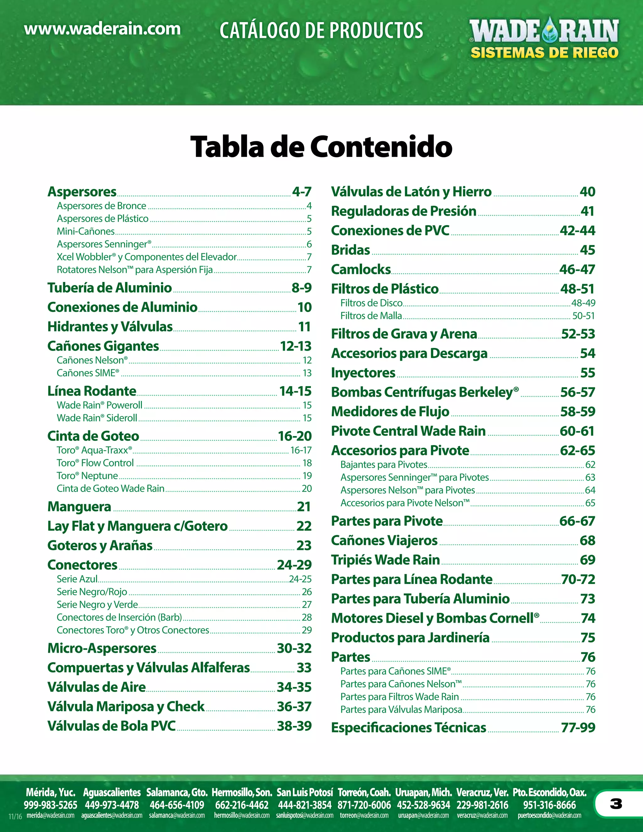 Catalogo wade rain_mexico_2017 | PDF