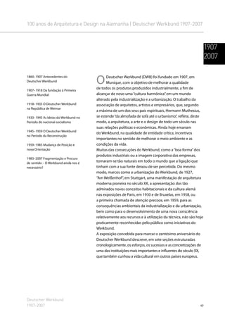Catalogo werkbund 100 anos de design na alemanha | PDF