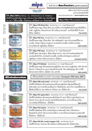 Catalog Paints CCSThai 2010 | PDF | Skin Care | Beauty