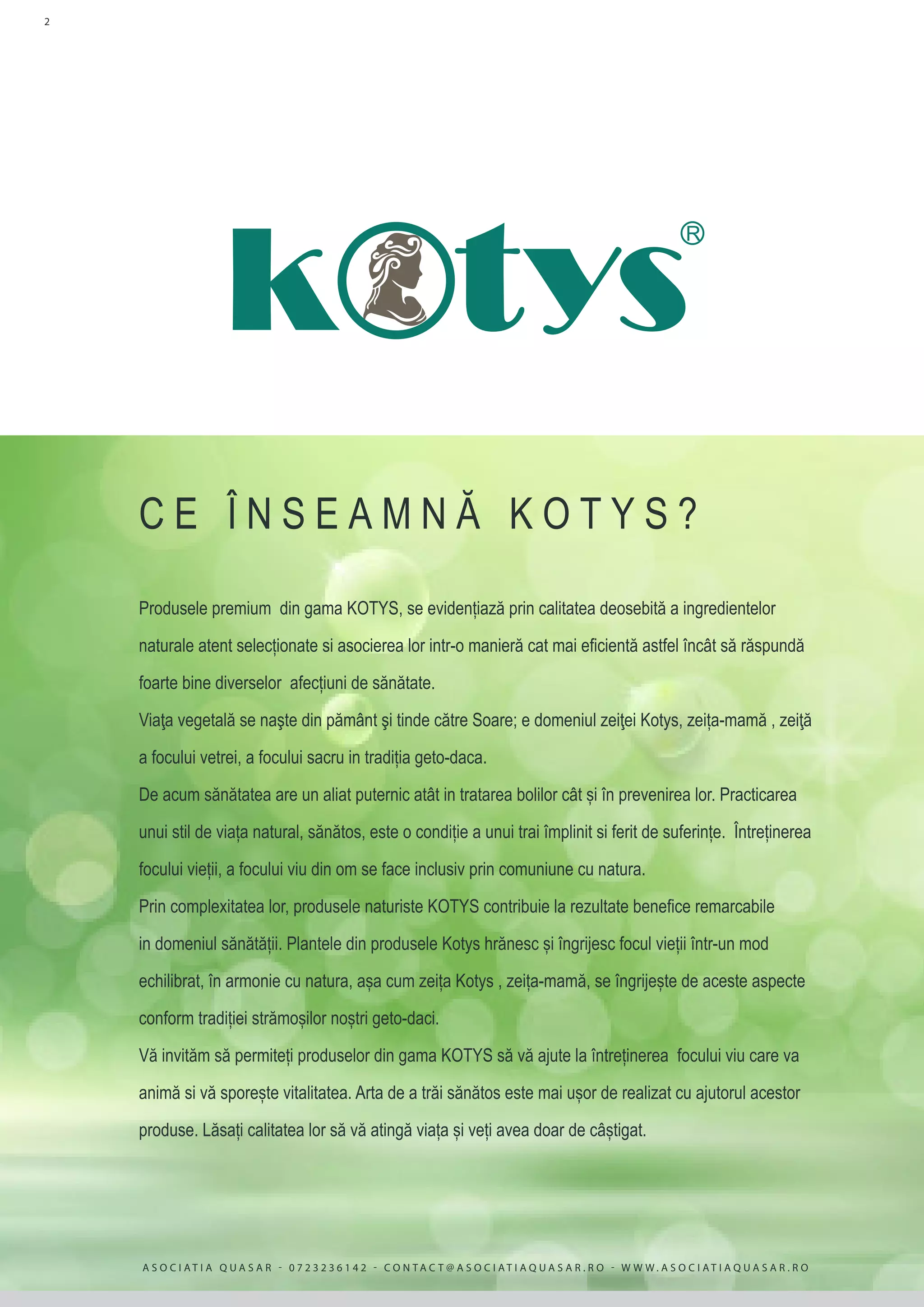 Catalog de produse alimentare Kotys | PDF