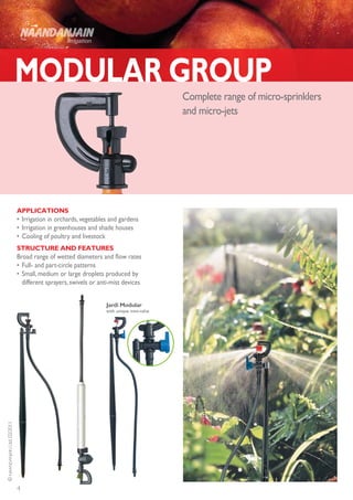 Catalog produse microaspersoare naandanjain, date tehnice si tehnologi ...