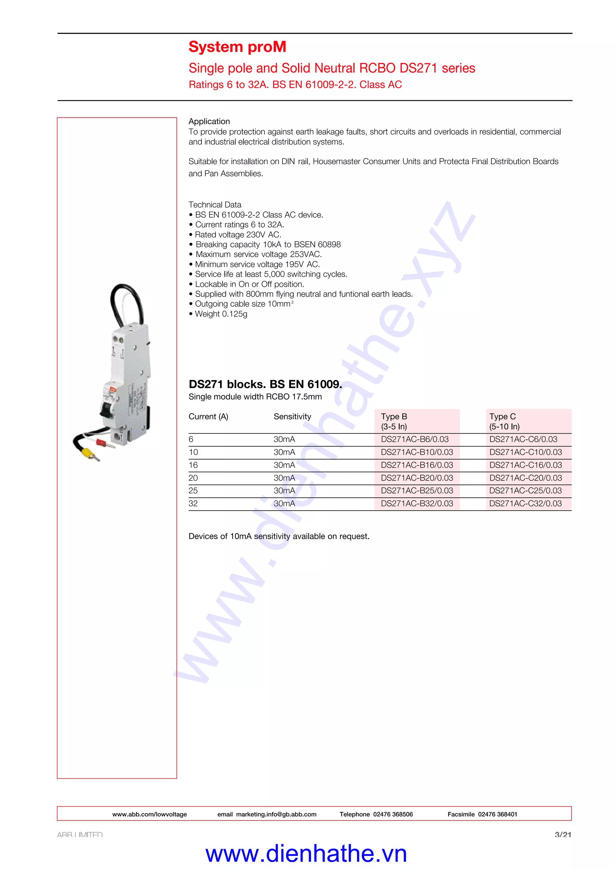 Catalog rccb va rcbo abb | PDF