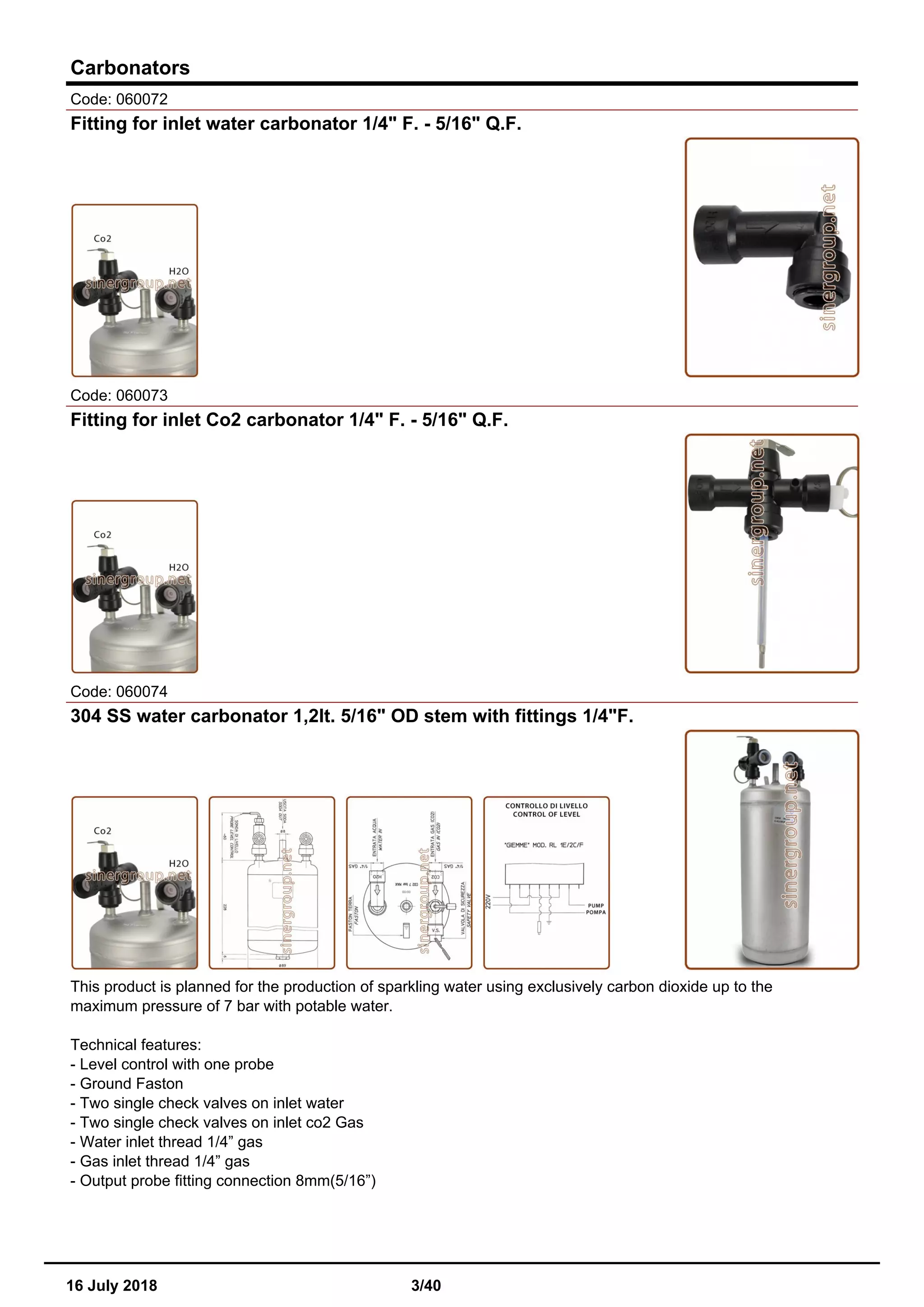 Reverse osmosis spare parts solenoid valves sensors catalogue | PDF