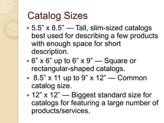 Catalogs | PPTX | Technology & Computing