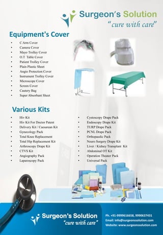 MEDICAL EQUIPMENTS By Surgeons Solution | PDF