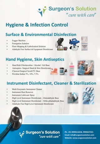 MEDICAL EQUIPMENTS By Surgeons Solution | PDF