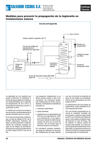 Catálogo Técnico Energía Solar Térmica de Salvador Escoda 2002 | PDF