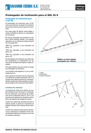 Catálogo Técnico Energía Solar Térmica de Salvador Escoda 2002 | PDF