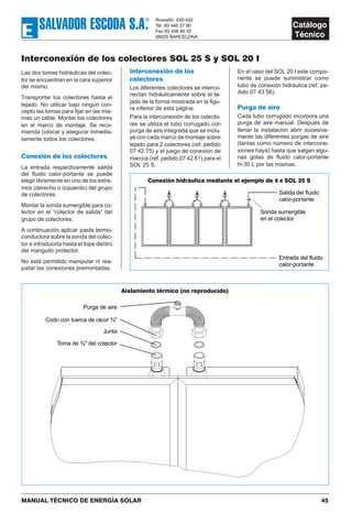 Catálogo Técnico Energía Solar Térmica de Salvador Escoda 2002 | PDF