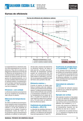 Catálogo Técnico Energía Solar Térmica de Salvador Escoda 2002 | PDF