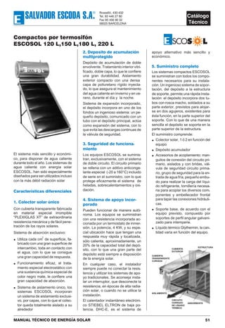 Catálogo Técnico Energía Solar Térmica de Salvador Escoda 2002 | PDF