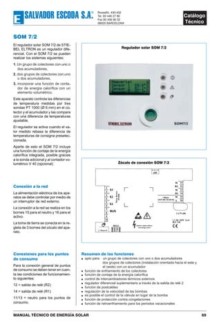 Catálogo Técnico Energía Solar Térmica de Salvador Escoda 2002 | PDF