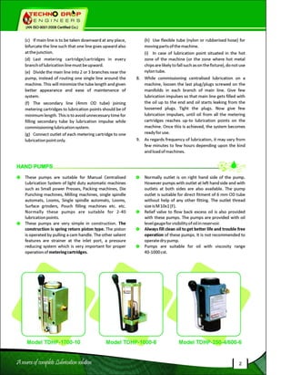 Centralised Lubrication Systems By Techno Drop Engineers | PDF | Auto Technology | Automotive